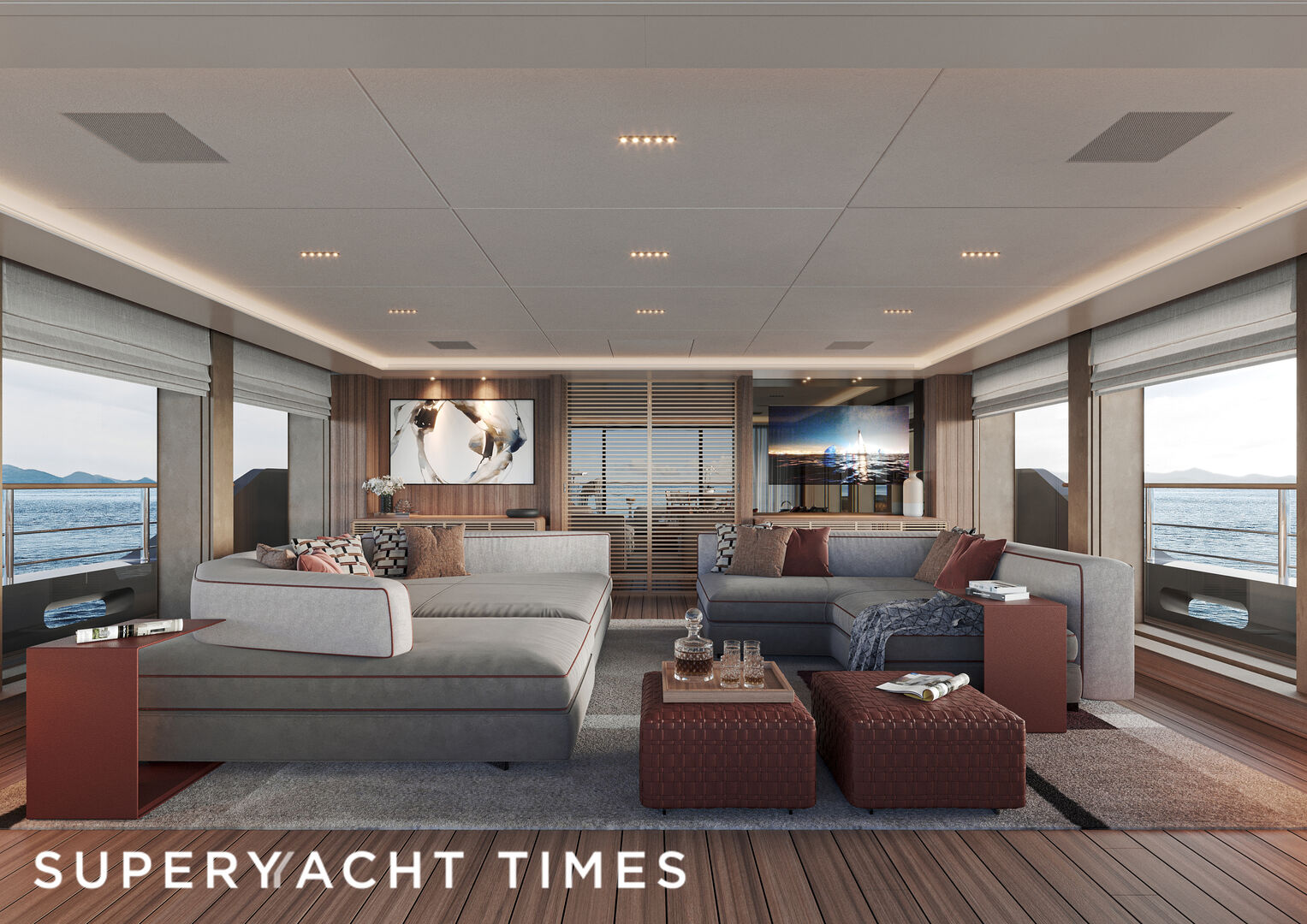 Para Bellum: Interior renderings for 47m Sanlorenzo superyacht unveiled ...