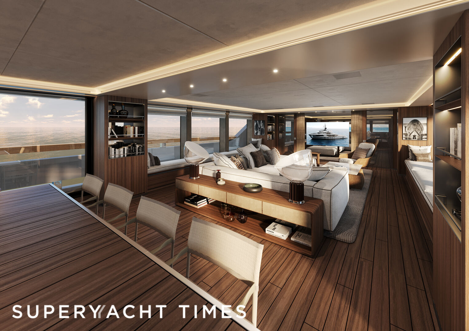 Para Bellum: Interior renderings for 47m Sanlorenzo superyacht unveiled ...