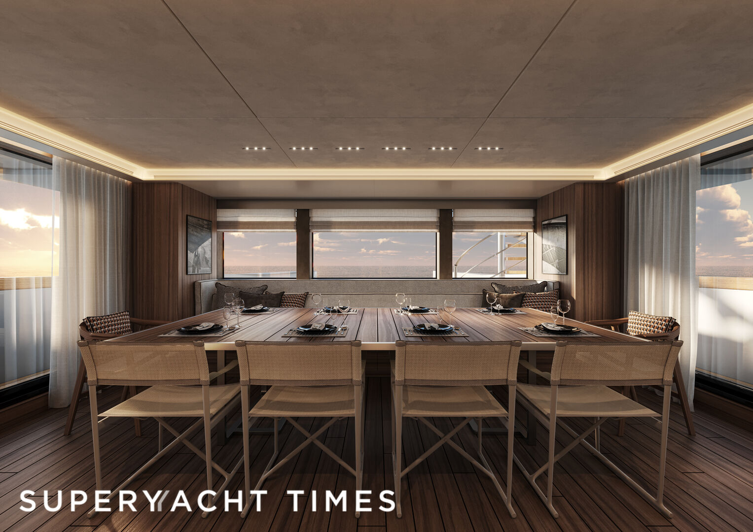 Para Bellum: Interior renderings for 47m Sanlorenzo superyacht unveiled ...