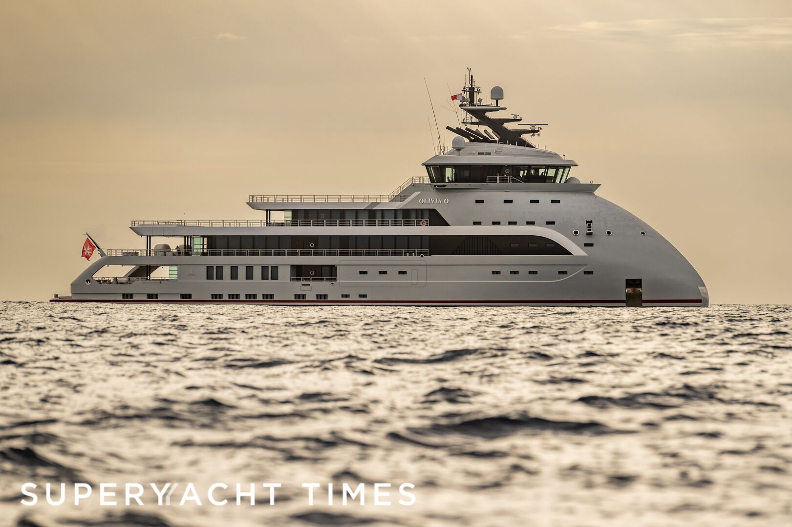 Ulstein’s X-Bow explorer yacht Olivia O in Malta