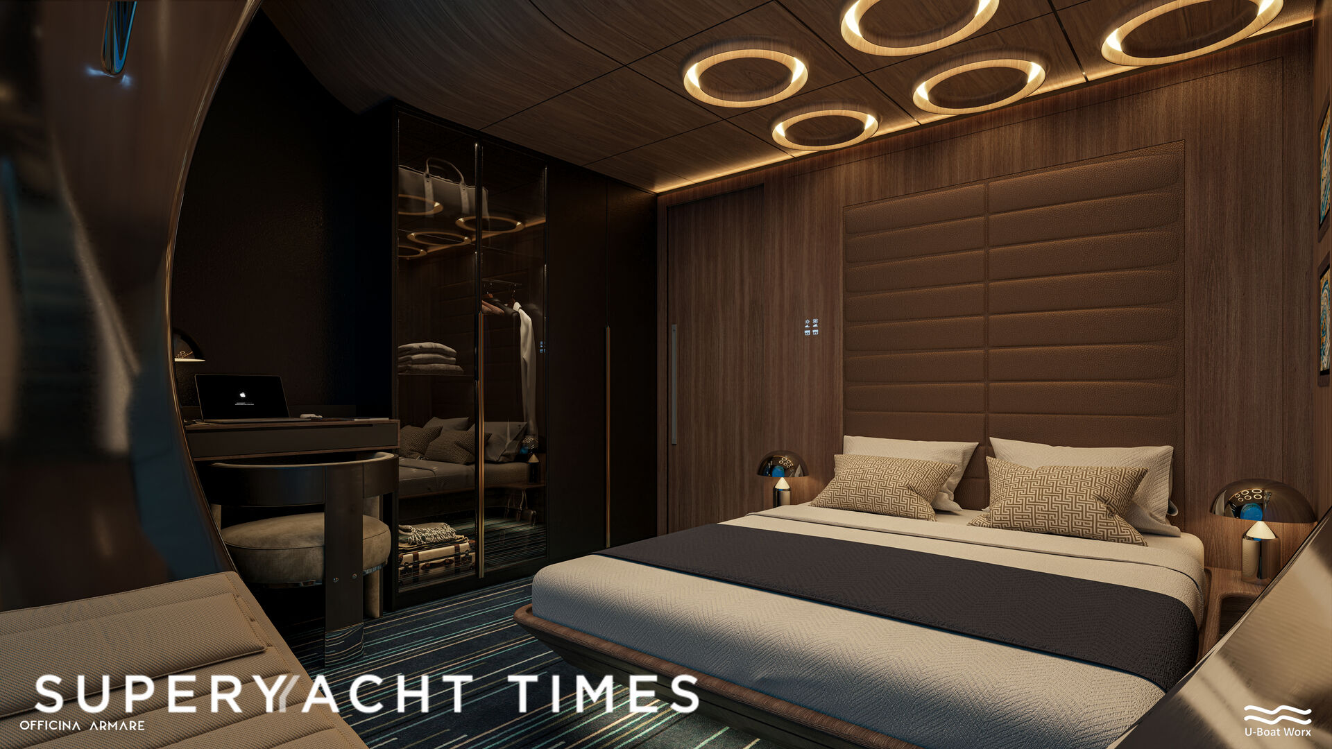 U-Boat Worx reveals interior renderings for 38m Nautilus yacht submarine