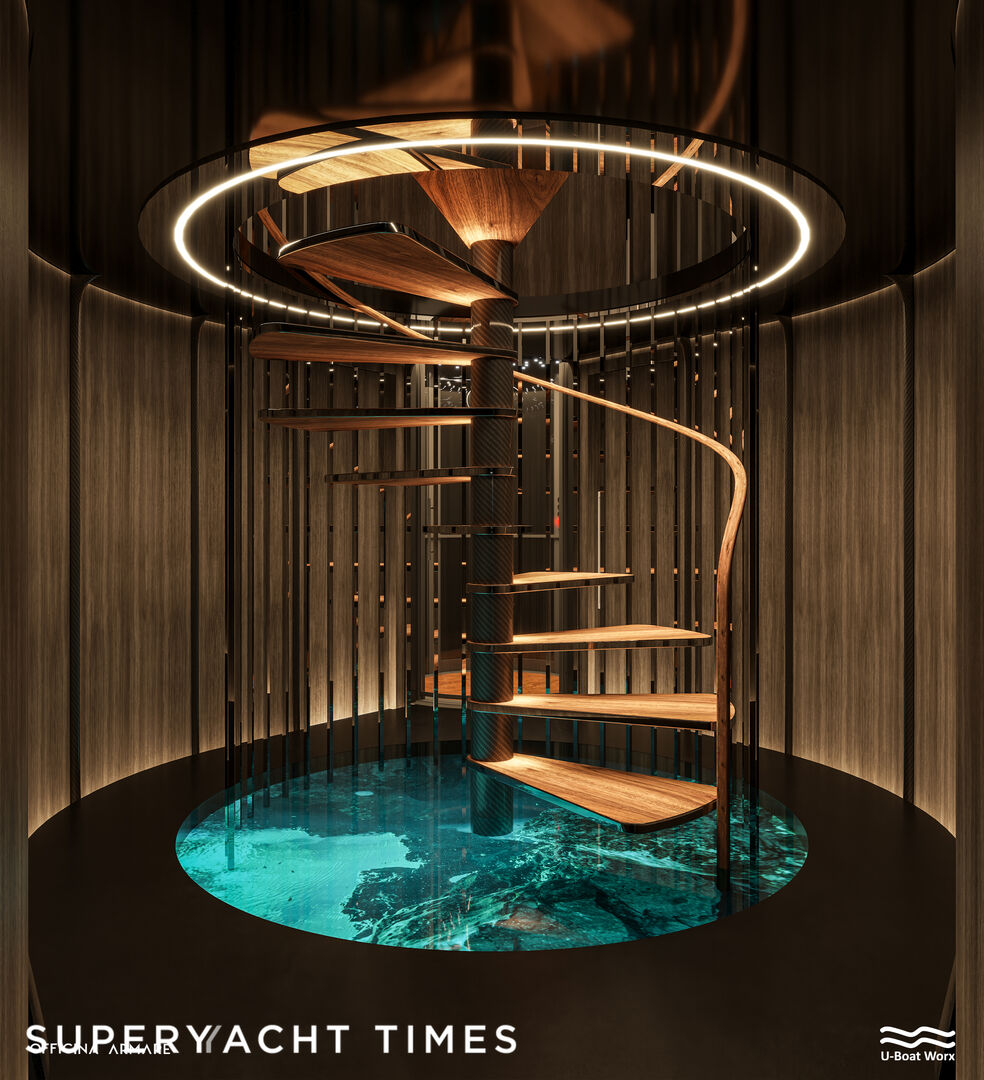 U-Boat Worx reveals interior renderings for 38m Nautilus yacht submarine