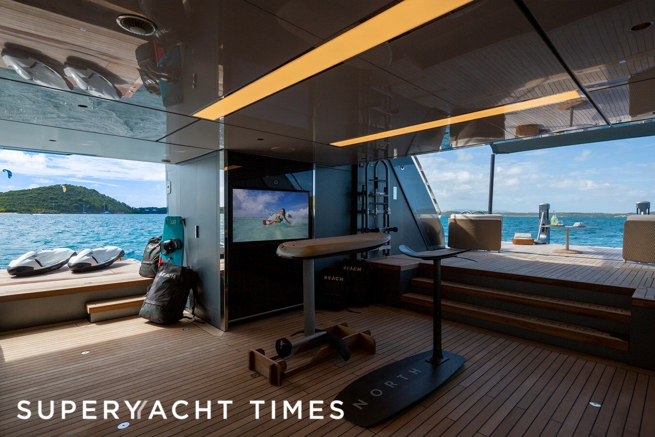 Onboard the 50m Riva motor yacht Fifty