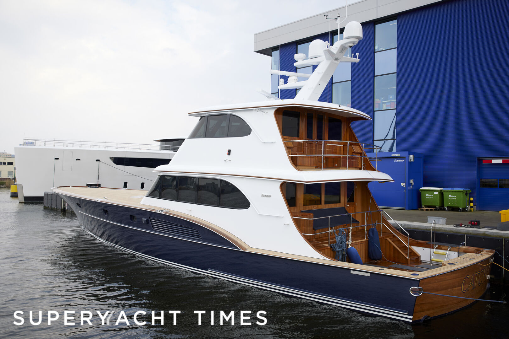 Classic 27m Feadship sportfisher Catch relaunched after refit in Amsterdam