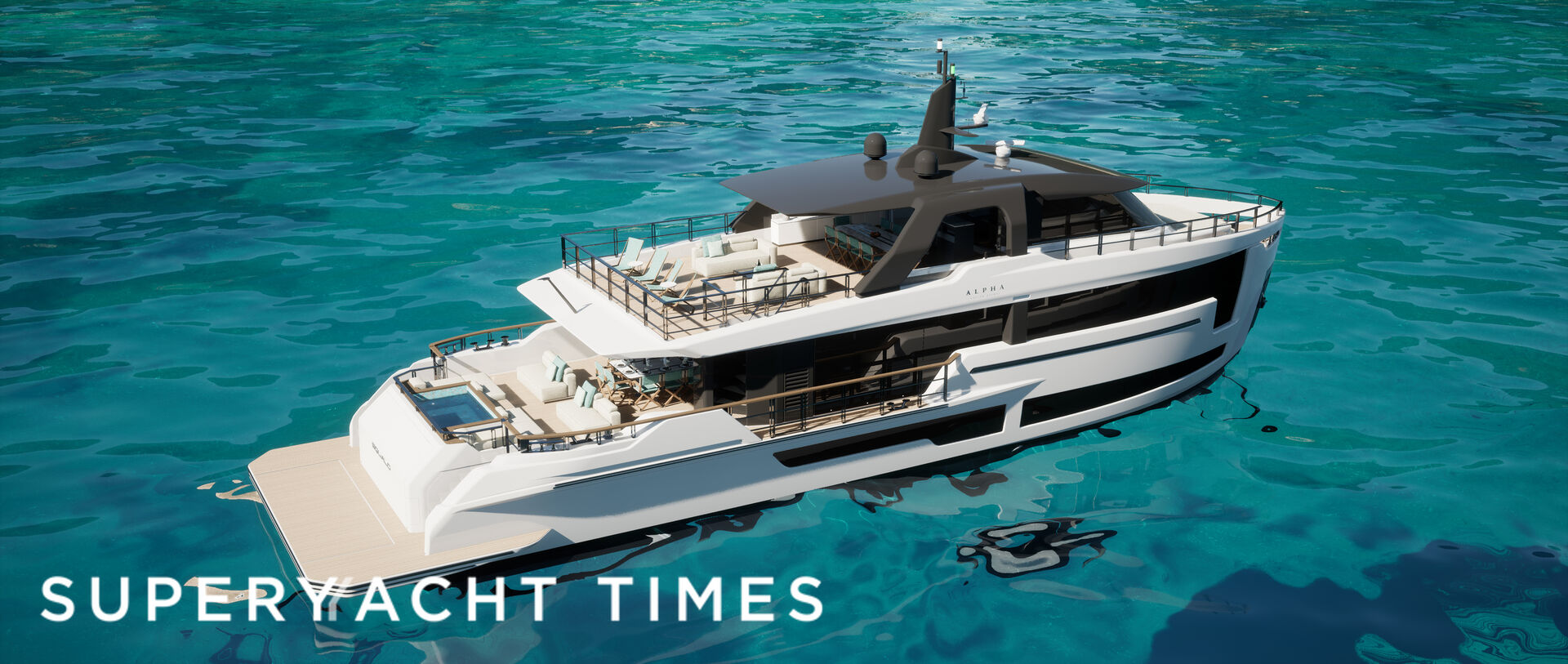 30m Alpha 98 Squalo Trenta motor yacht sold with 2024 delivery date