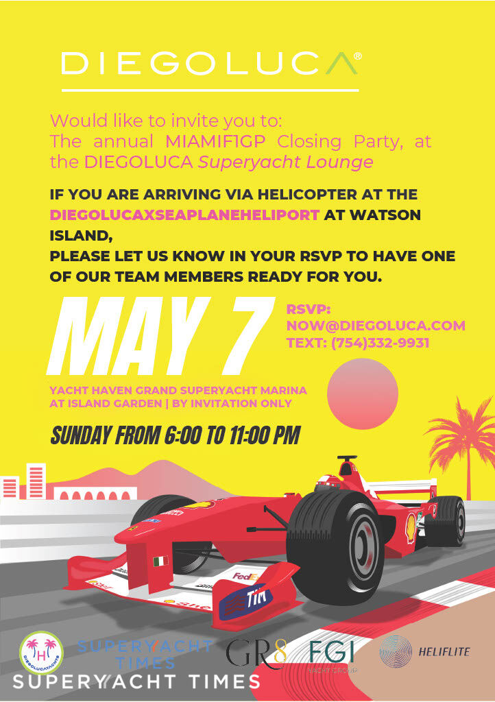 The DIEGOLUCA Miami F1 experience returns this weekend