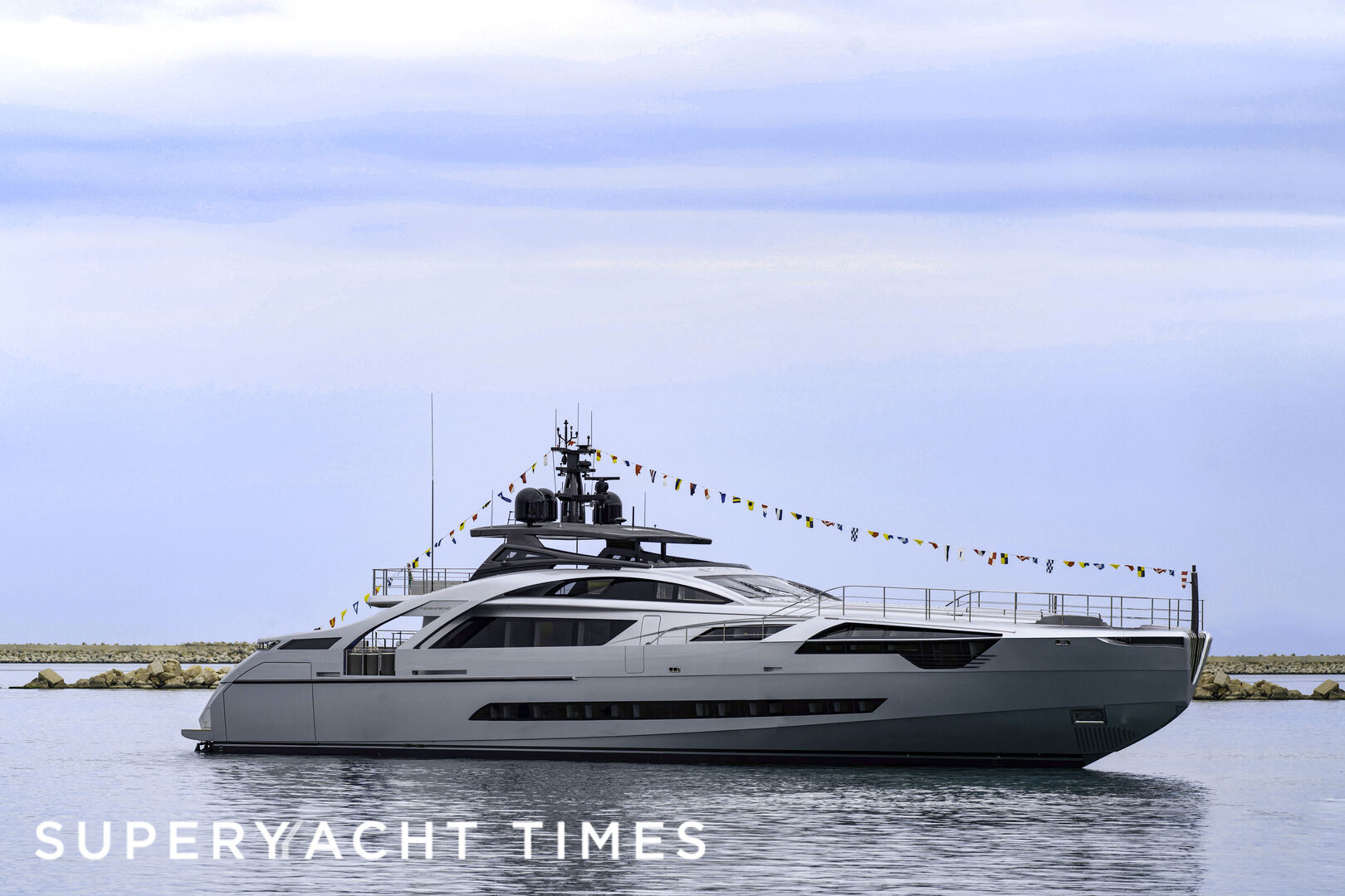 Third highly-customised 43m Pershing 140 yacht launched