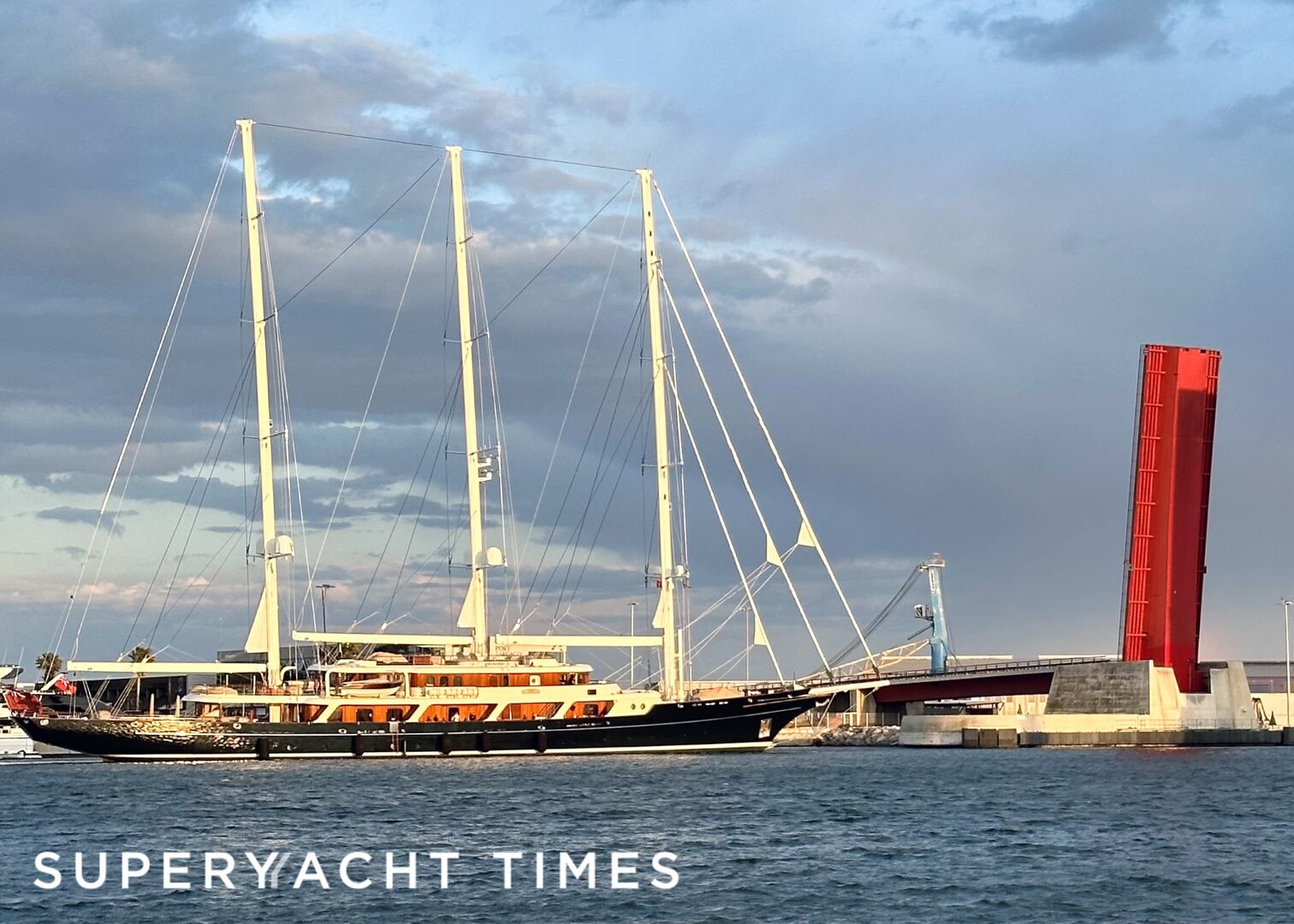 93m sailing superyacht EOS in Tarragona