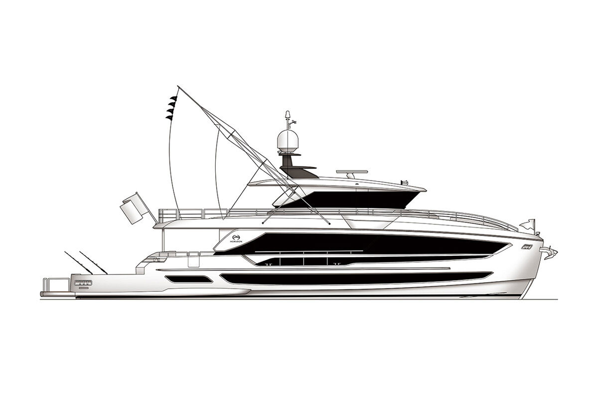 Custom Horizon FD 80 motor yacht sold