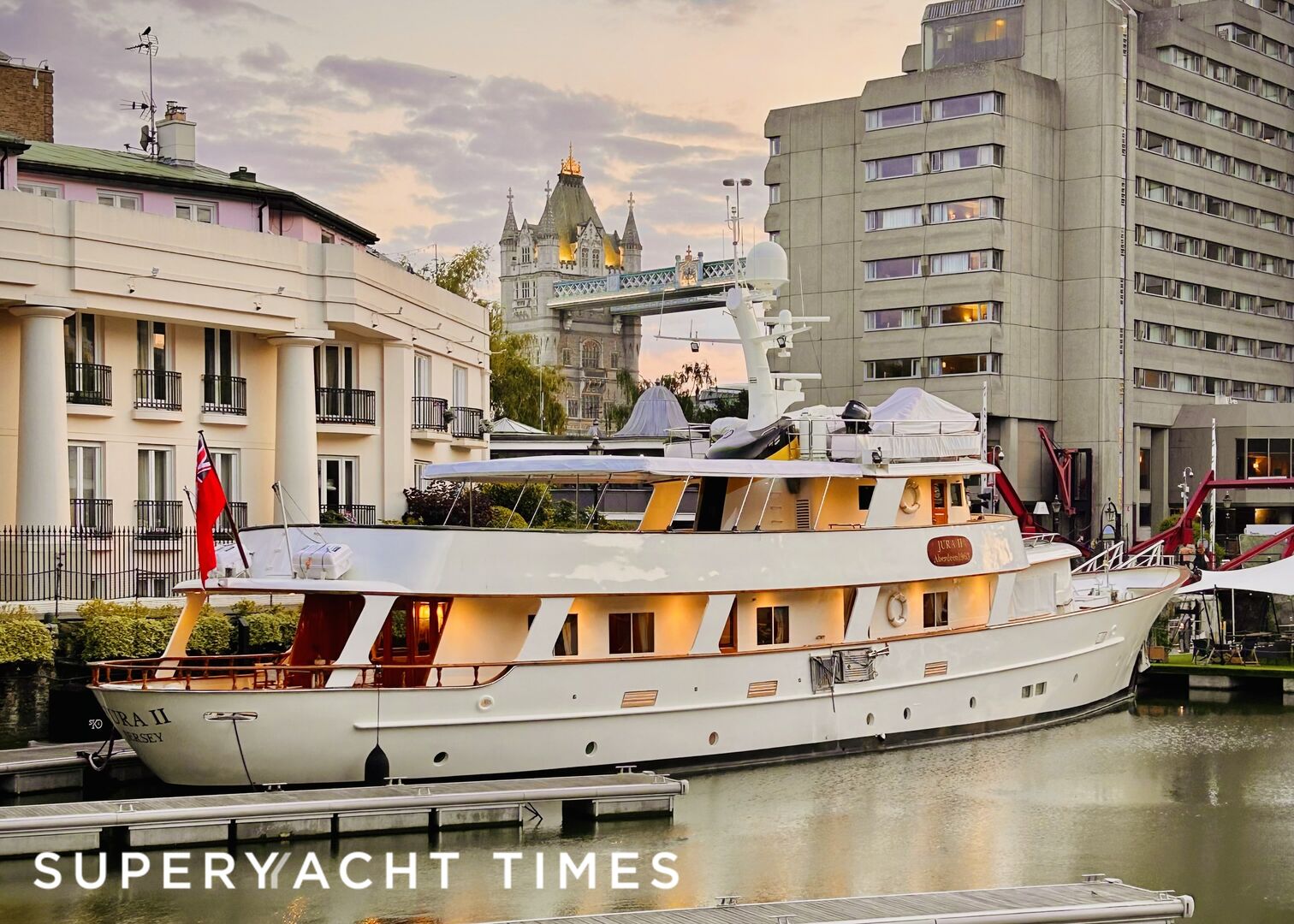 Hall Russell classic yacht Jura II in London