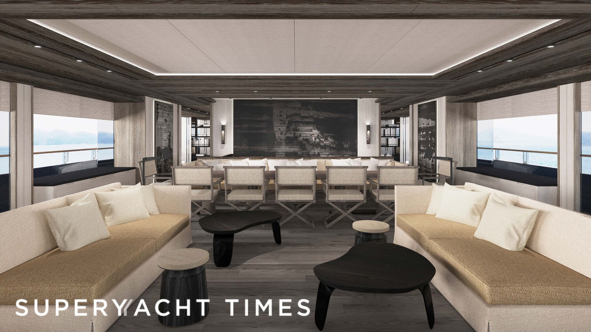 Feadship 76m superyacht Project 825 seen for the first time