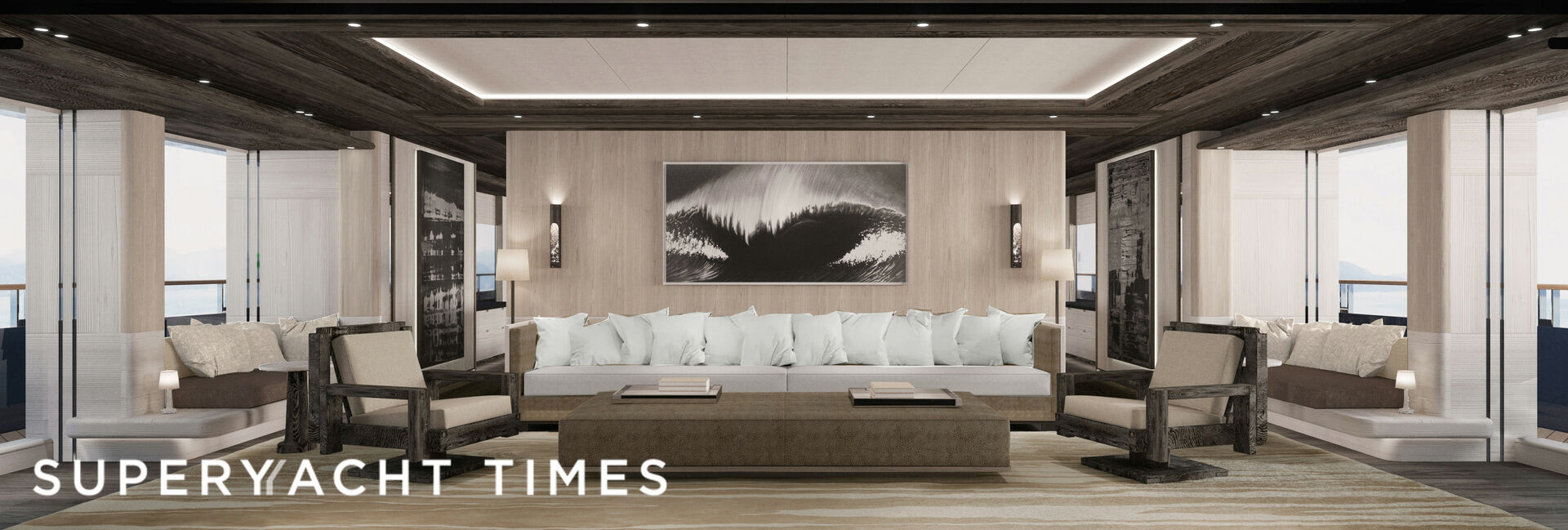 Feadship 76m superyacht Project 825 seen for the first time