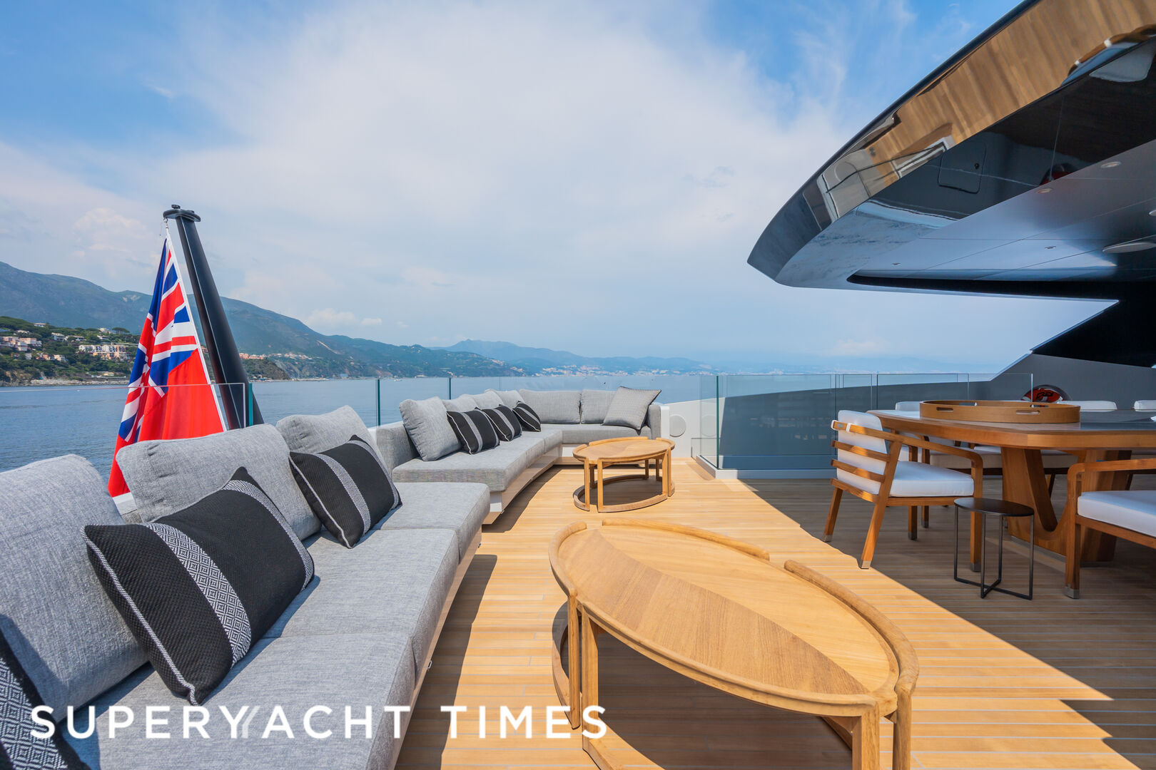 A first look onboard the brand-new 50m Tankoa S501 superyacht Grey for sale