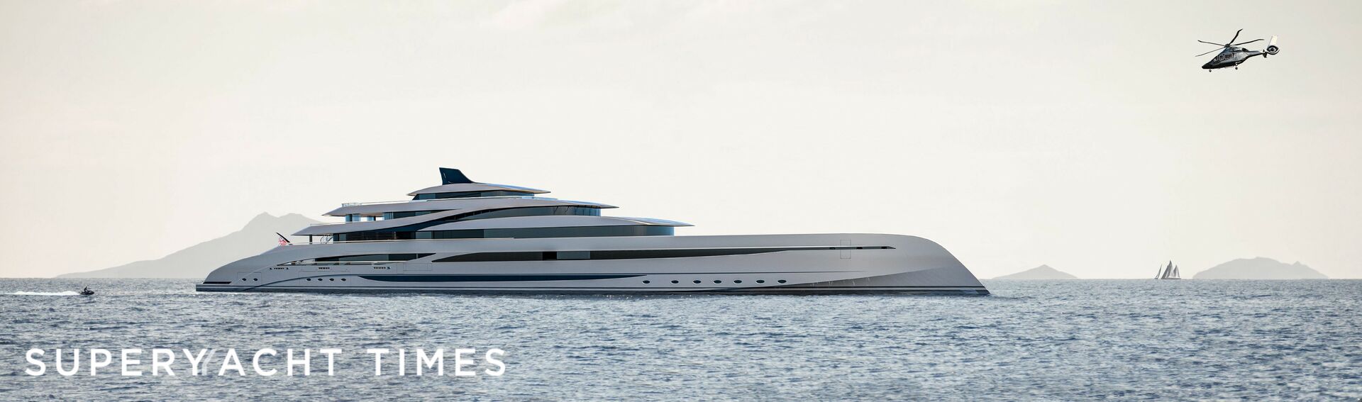 Project Neptune: The new 138m superyacht concept with 3 swimming pools and 2 helipads