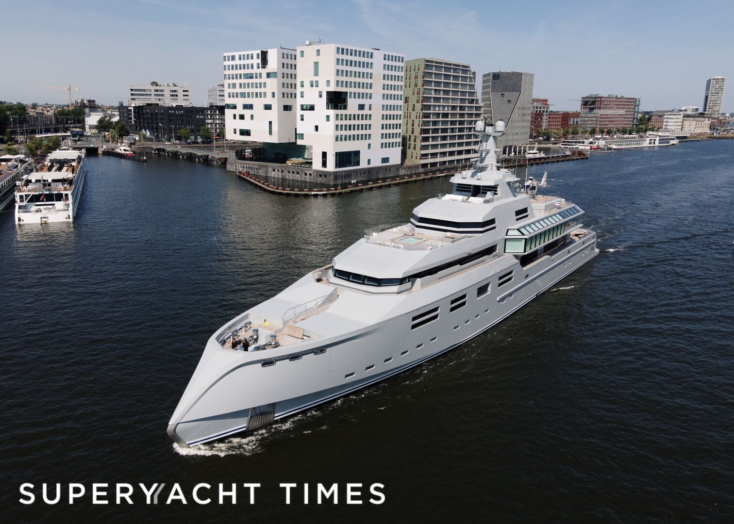 In pictures: 90m Lürssen superyacht Norn seen in Amsterdam