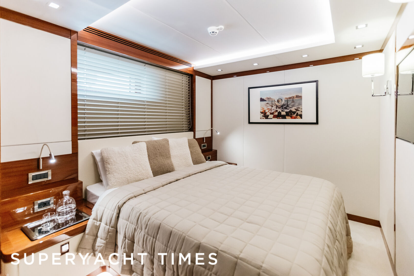 Interiors of the first 29m Bering B92 yacht Papillon unveiled