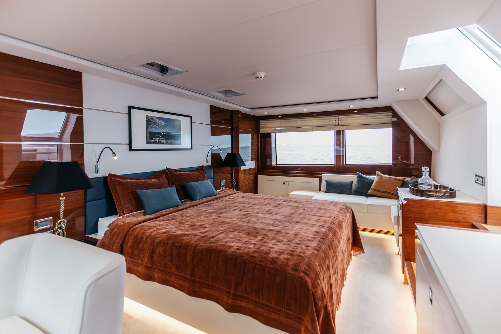 Interiors of the first 29m Bering B92 yacht Papillon unveiled