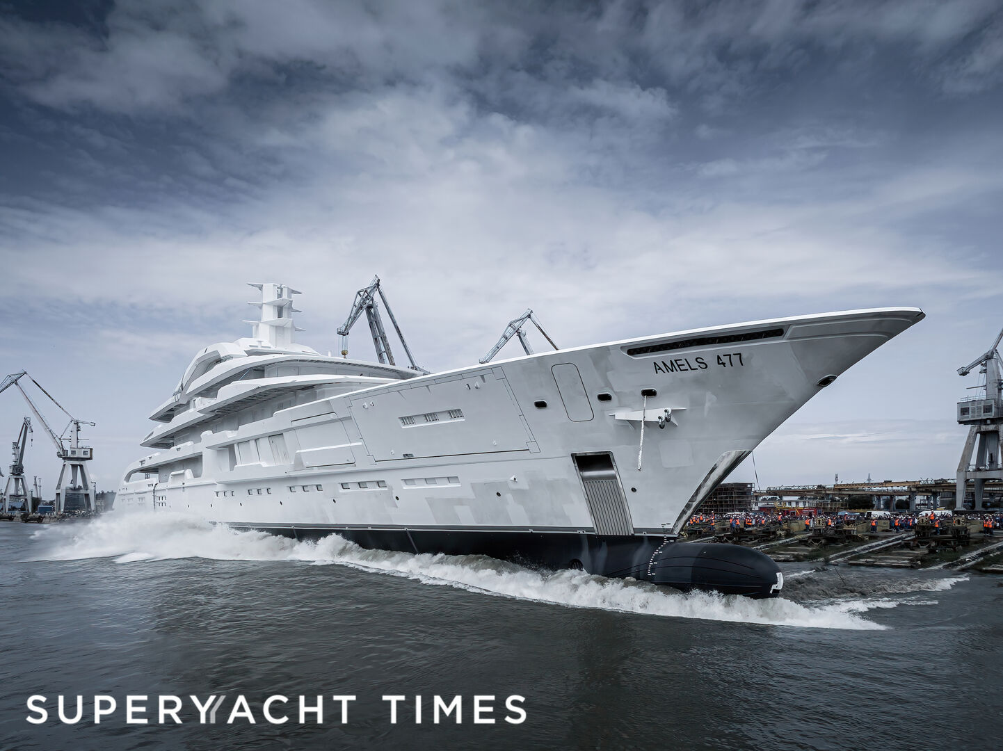 Full-custom Amels 120 superyacht seen for the first time in transit to ...