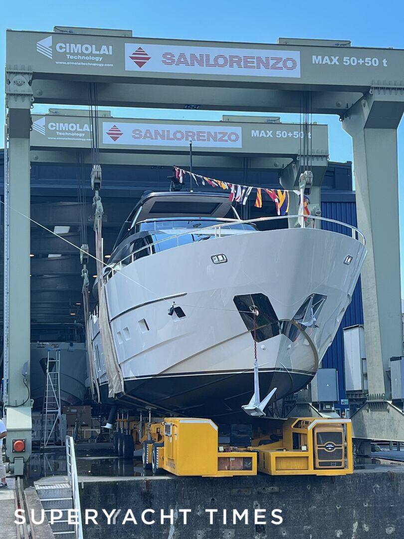 Brand-new 27m Sanlorenzo SL86 motor yacht launched in Italy