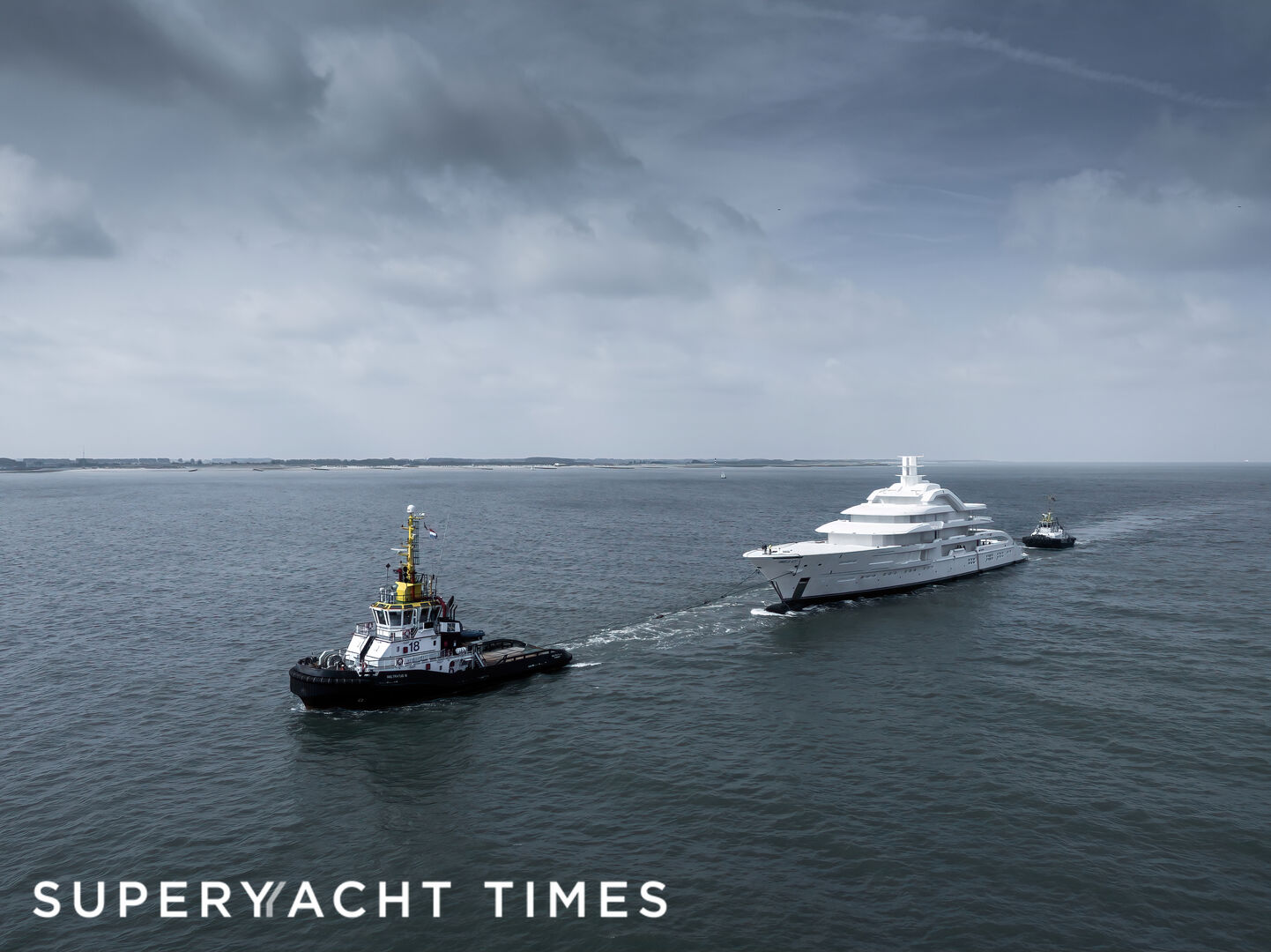 Full-custom Amels 120 superyacht seen for the first time in transit to ...