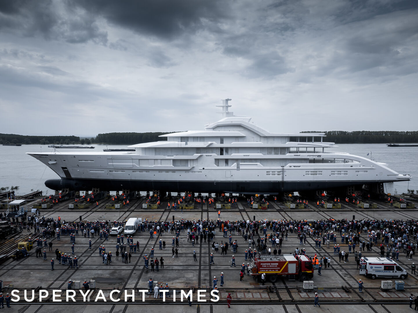 Full-custom Amels 120 superyacht seen for the first time in transit to ...
