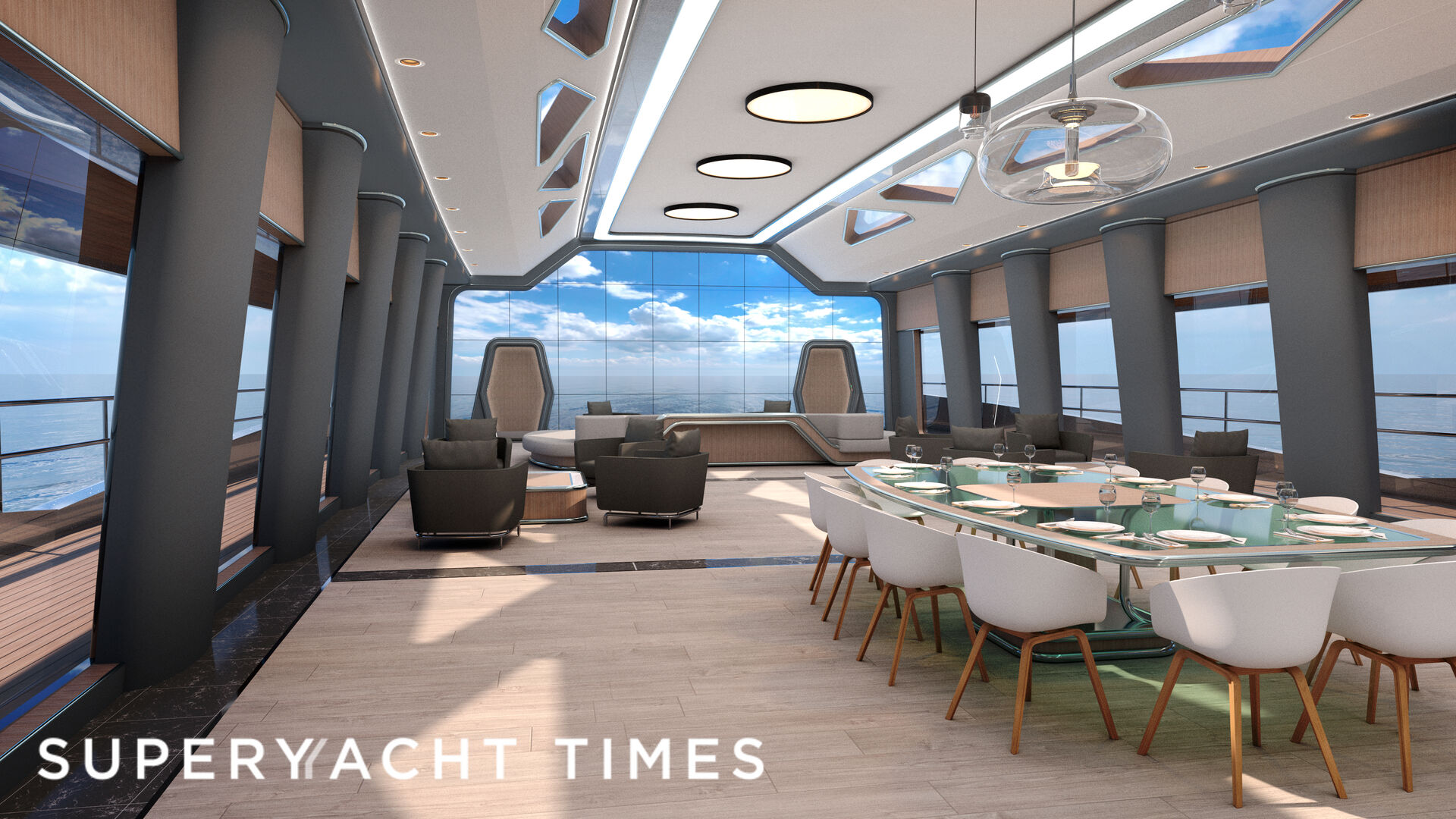 Introducing Amplitude: The 95m superyacht concept with two inflatable ...