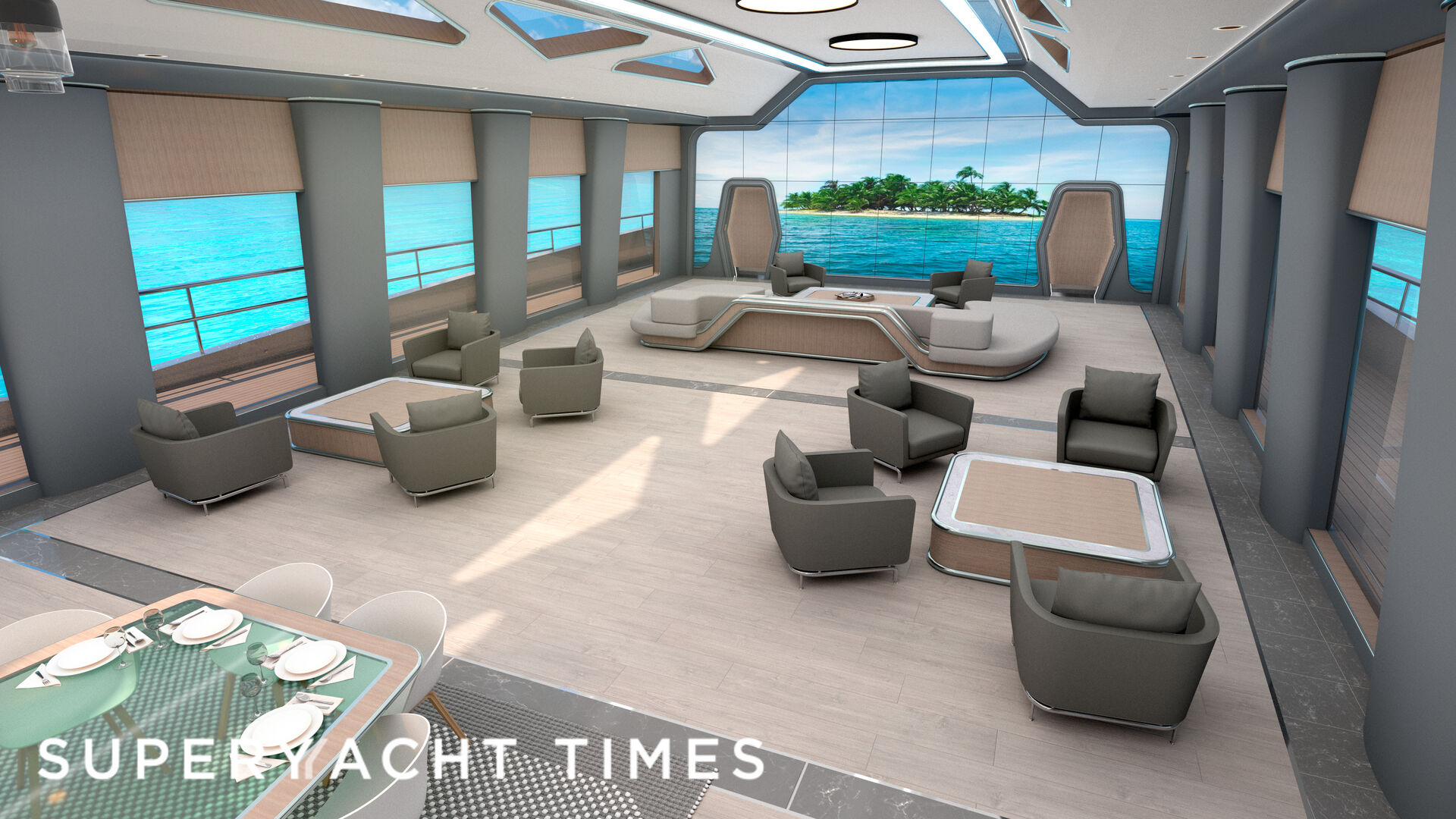 Introducing Amplitude: The 95m superyacht concept with two inflatable ...