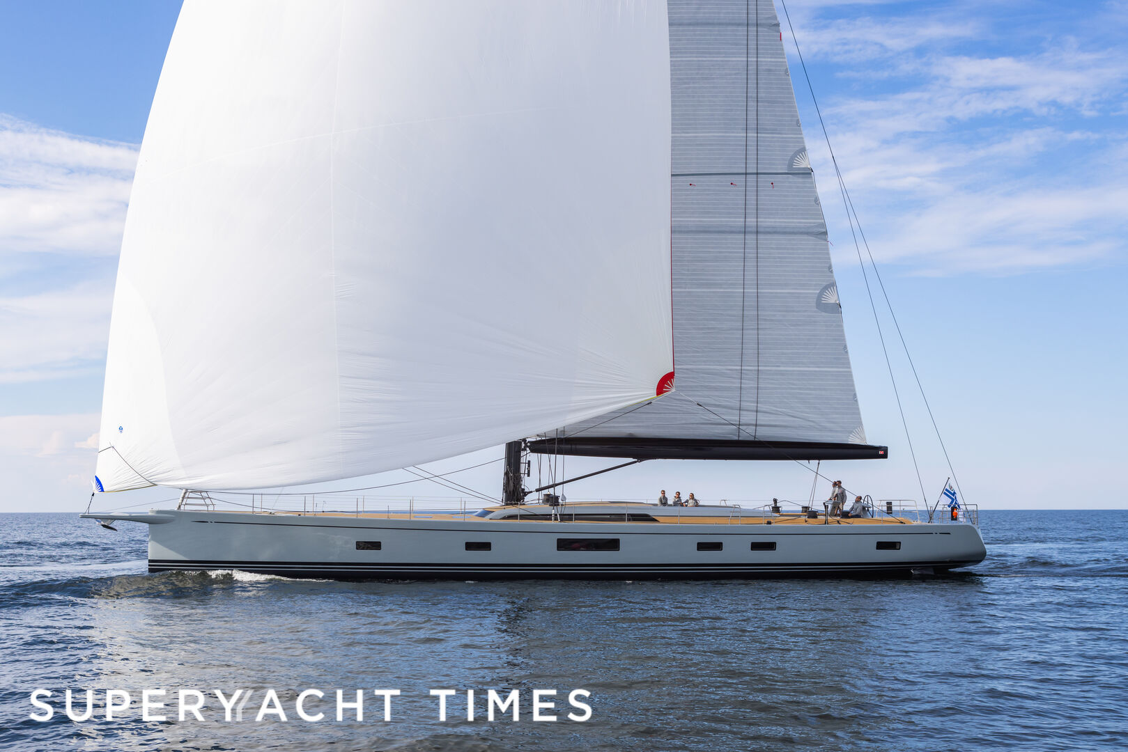 First look at the interiors of 35m Nautor Swan sailing yacht Fancy