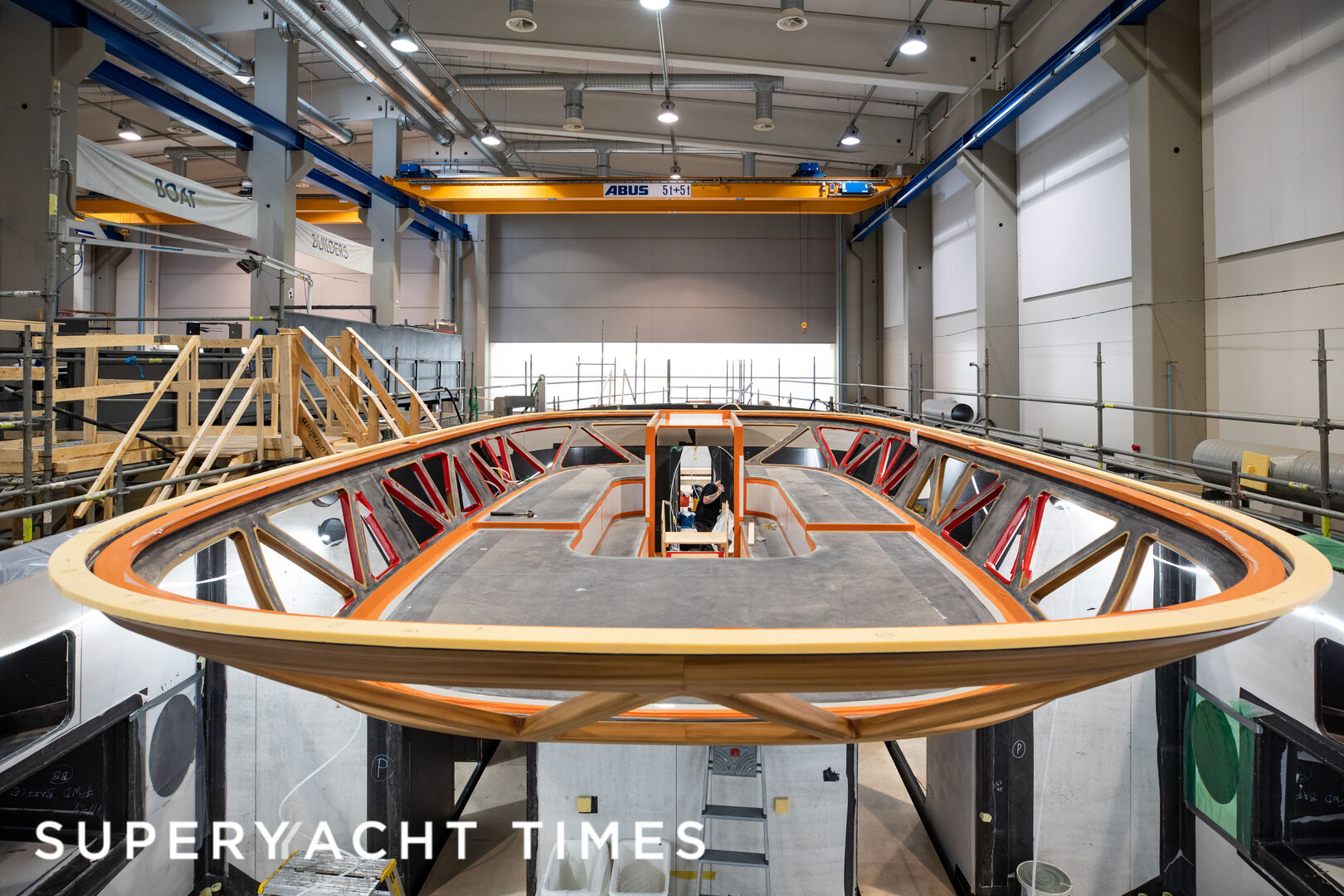Radical 34m foil-assisted Baltic custom yacht Raven nears launch