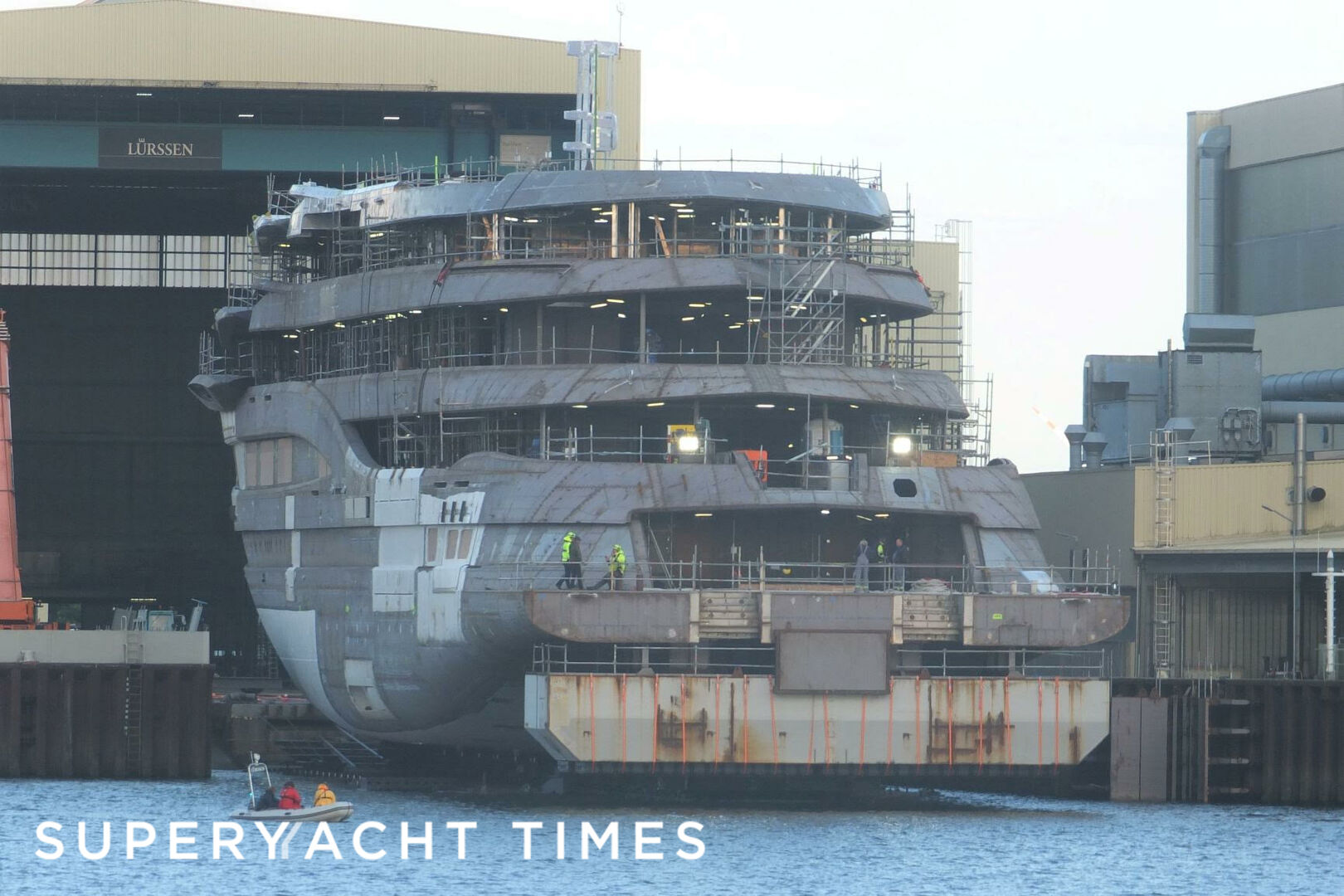 New images of 130m+ Lürssen superyacht Deep Blue