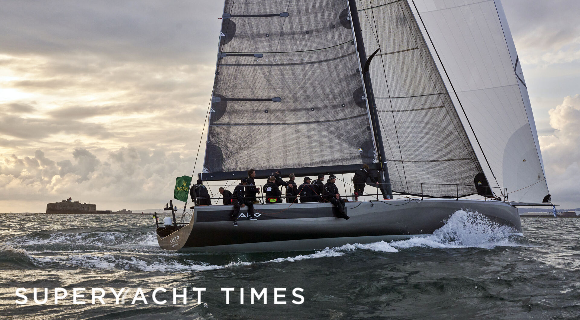Botin 52 sailing yacht Caro wins 50th Rolex Fastnet Race