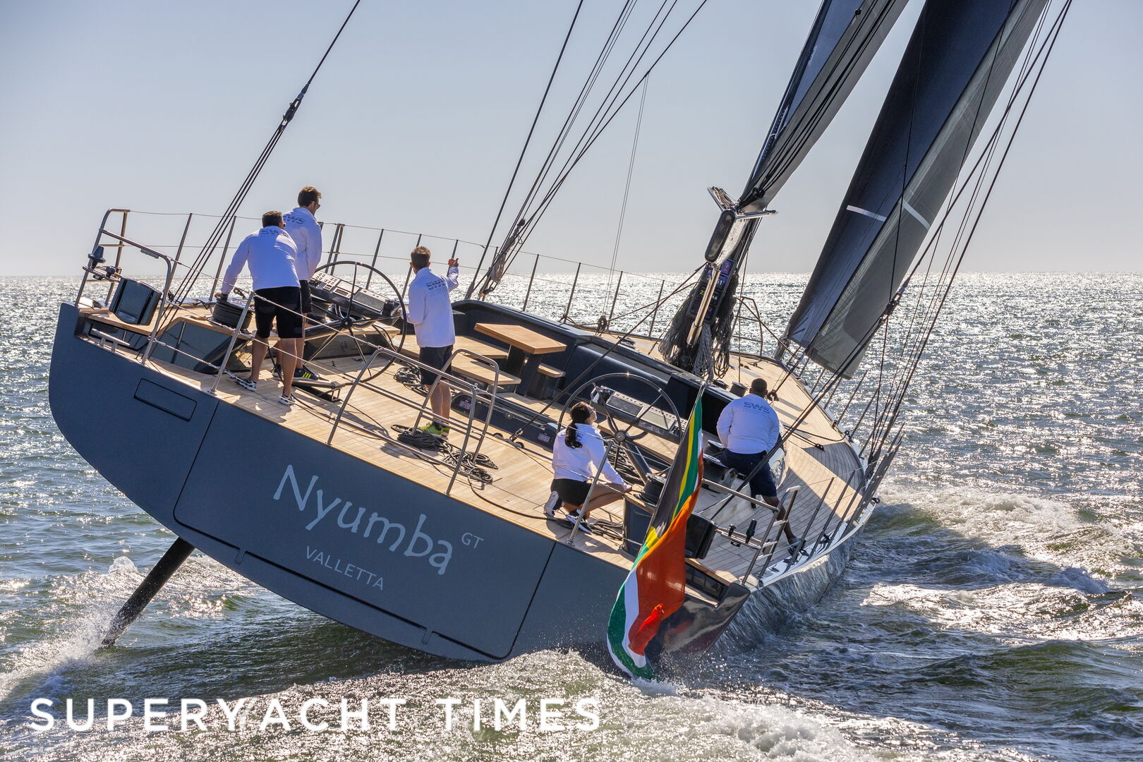 31m Southern Wind sailing yacht Nyumba completes sea trials