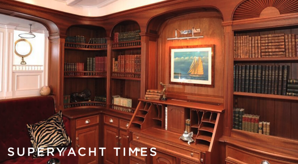 A closer look at 5 superyacht libraries