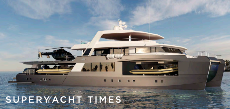 Ultimate Catamarans unveils new 46m yacht support catamaran concept 150YS