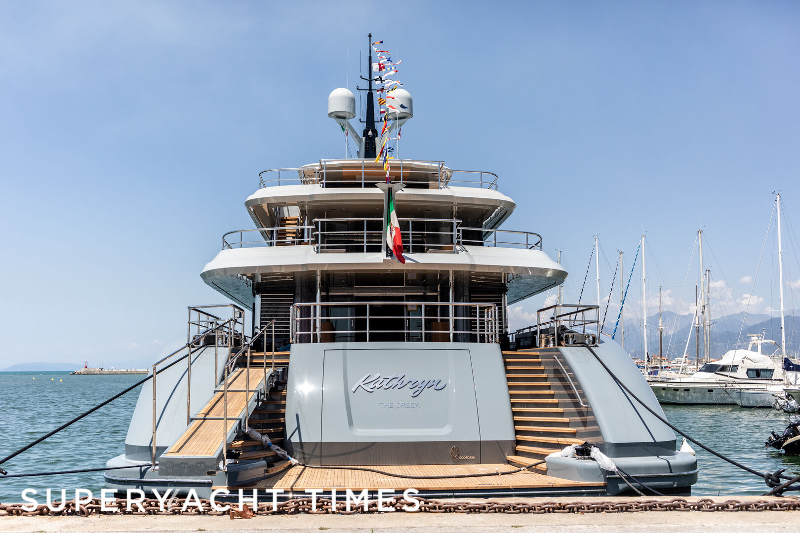 New images unveiled of 58m Codecasa 58 superyacht Kathryn launch