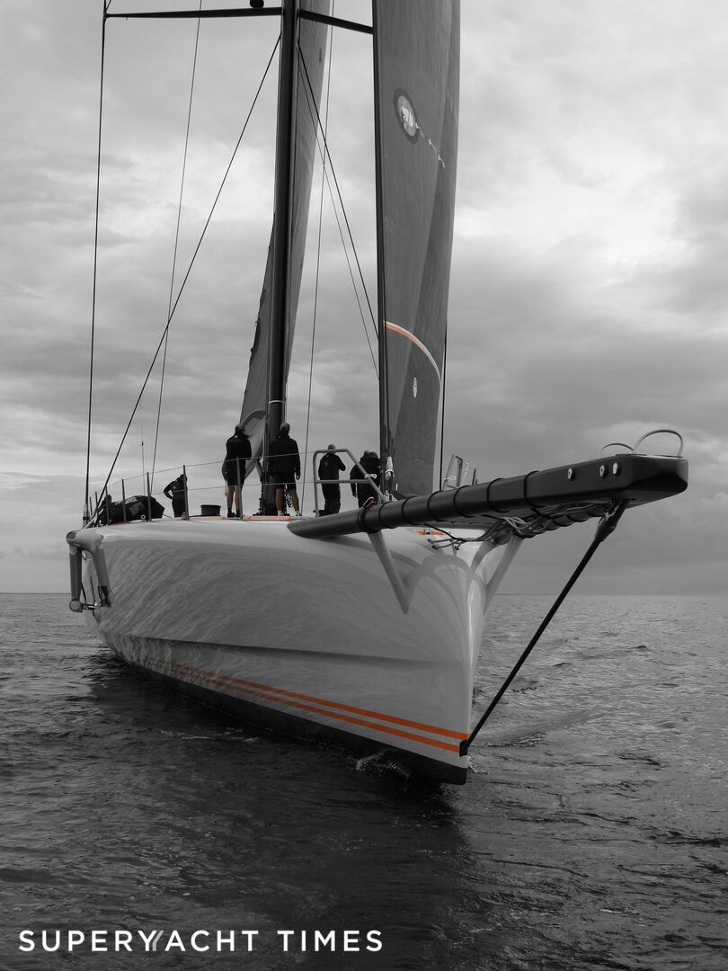 34m Baltic 111 foil-assisted sailing yacht Raven begins sea trials