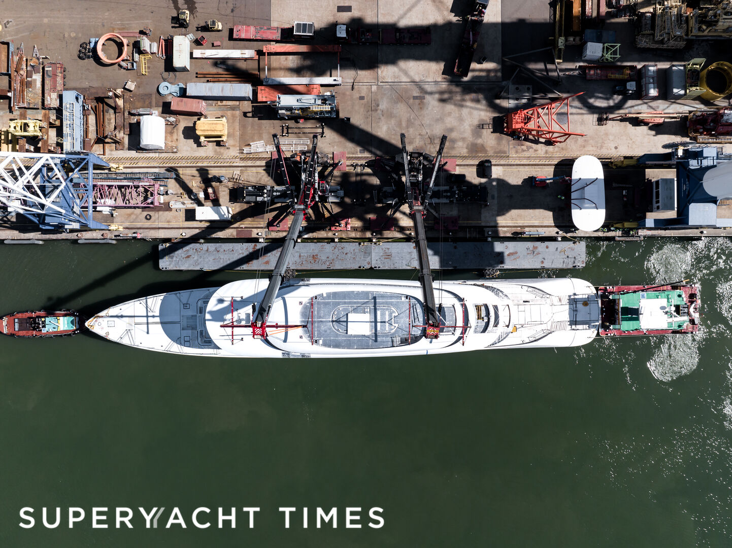 In pictures: 100m Feadship 824 superyacht prepares for outfitting
