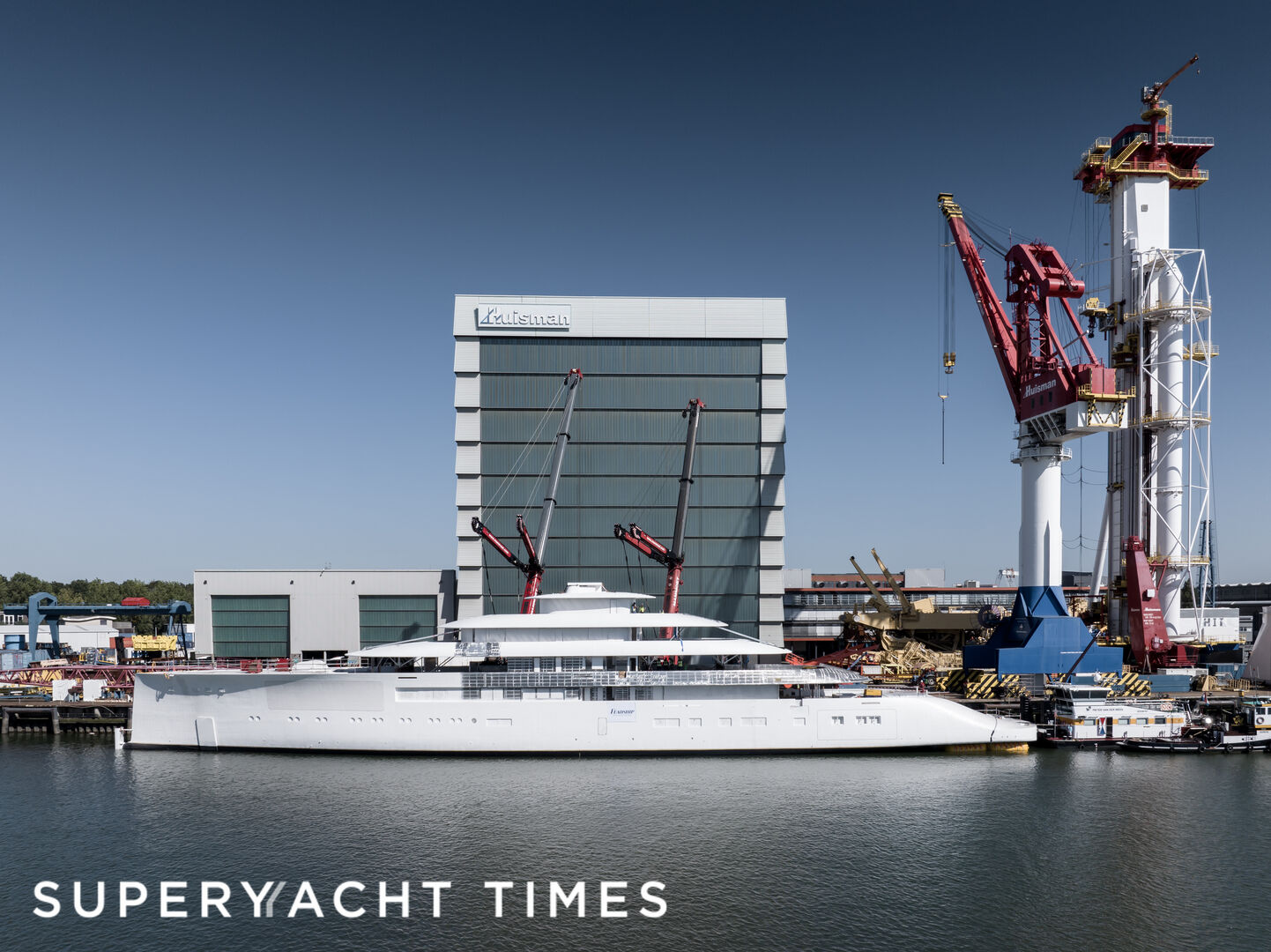 In pictures: 100m Feadship 824 superyacht prepares for outfitting