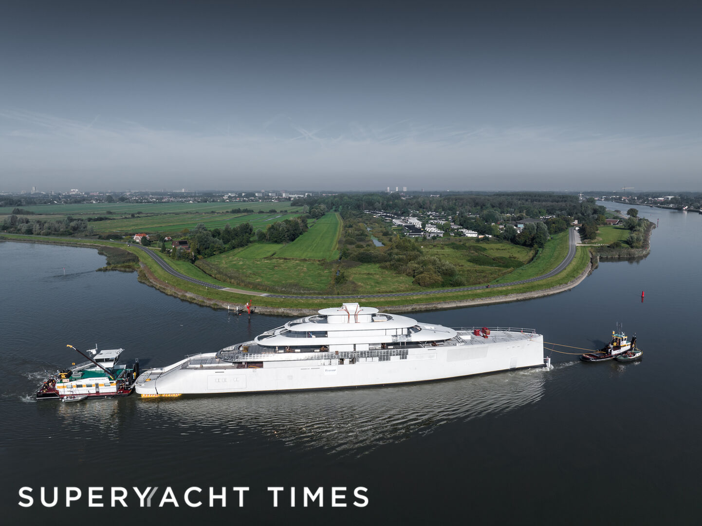 In pictures: 100m Feadship 824 superyacht prepares for outfitting