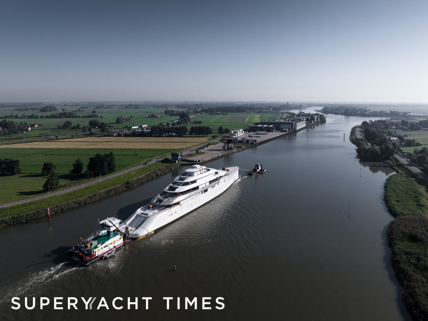 In pictures: 100m Feadship 824 superyacht prepares for outfitting