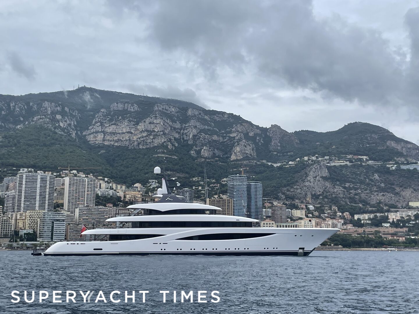 Feadship 71m superyacht Juice anchored off Monaco