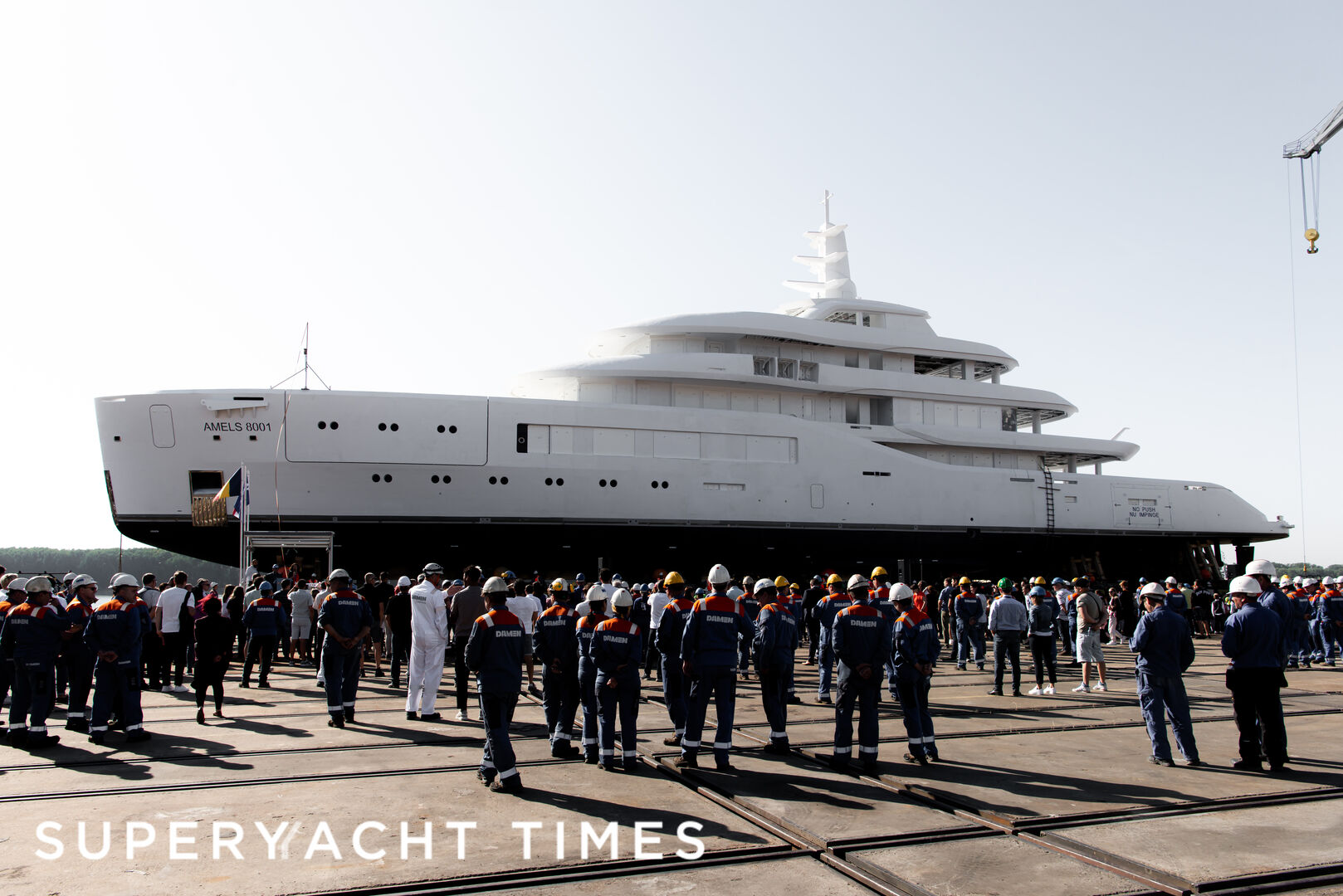 First Amels 80 Limited Editions superyacht hull launched