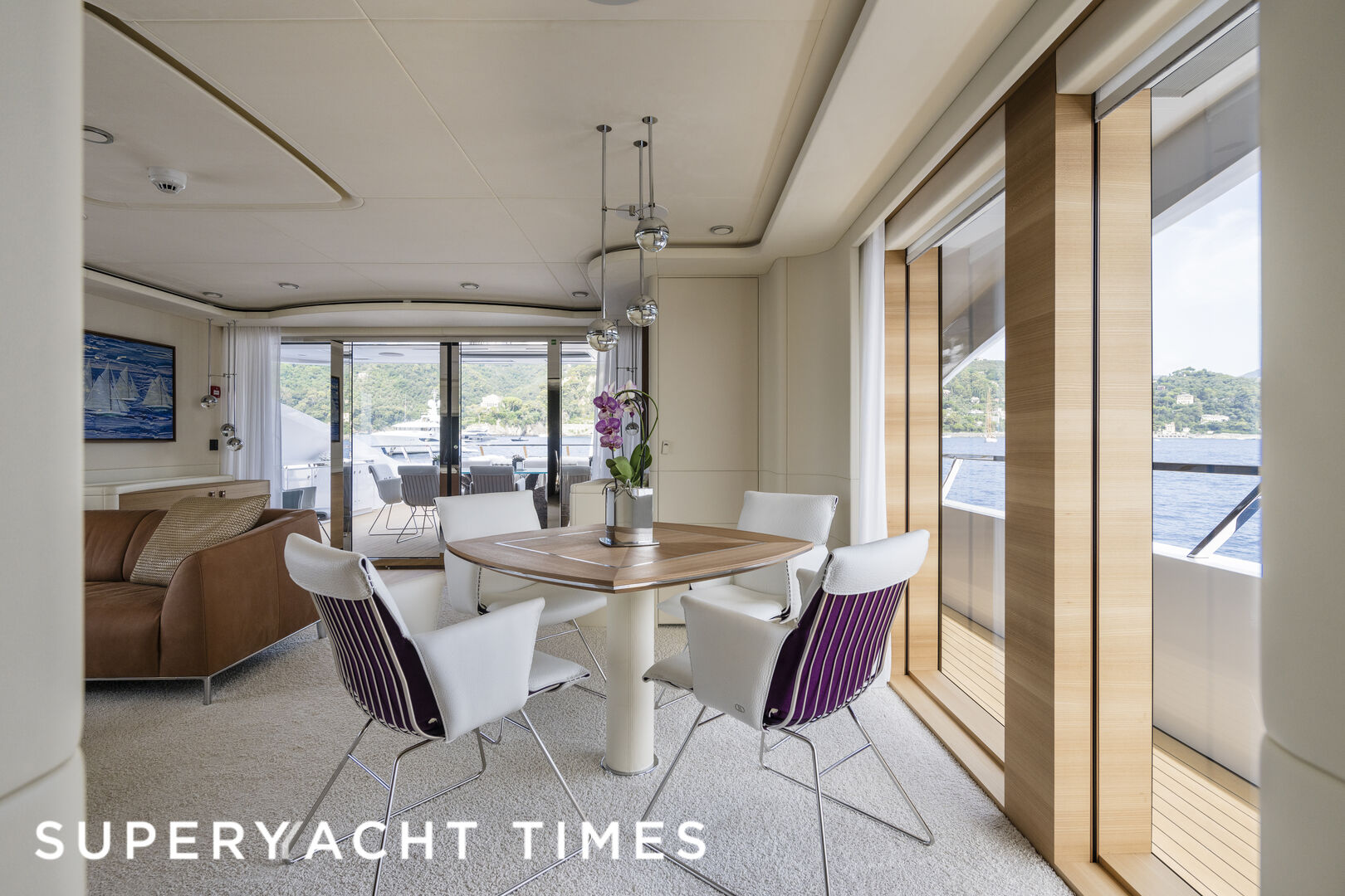 Onboard 45m Hakvoort superyacht Milele