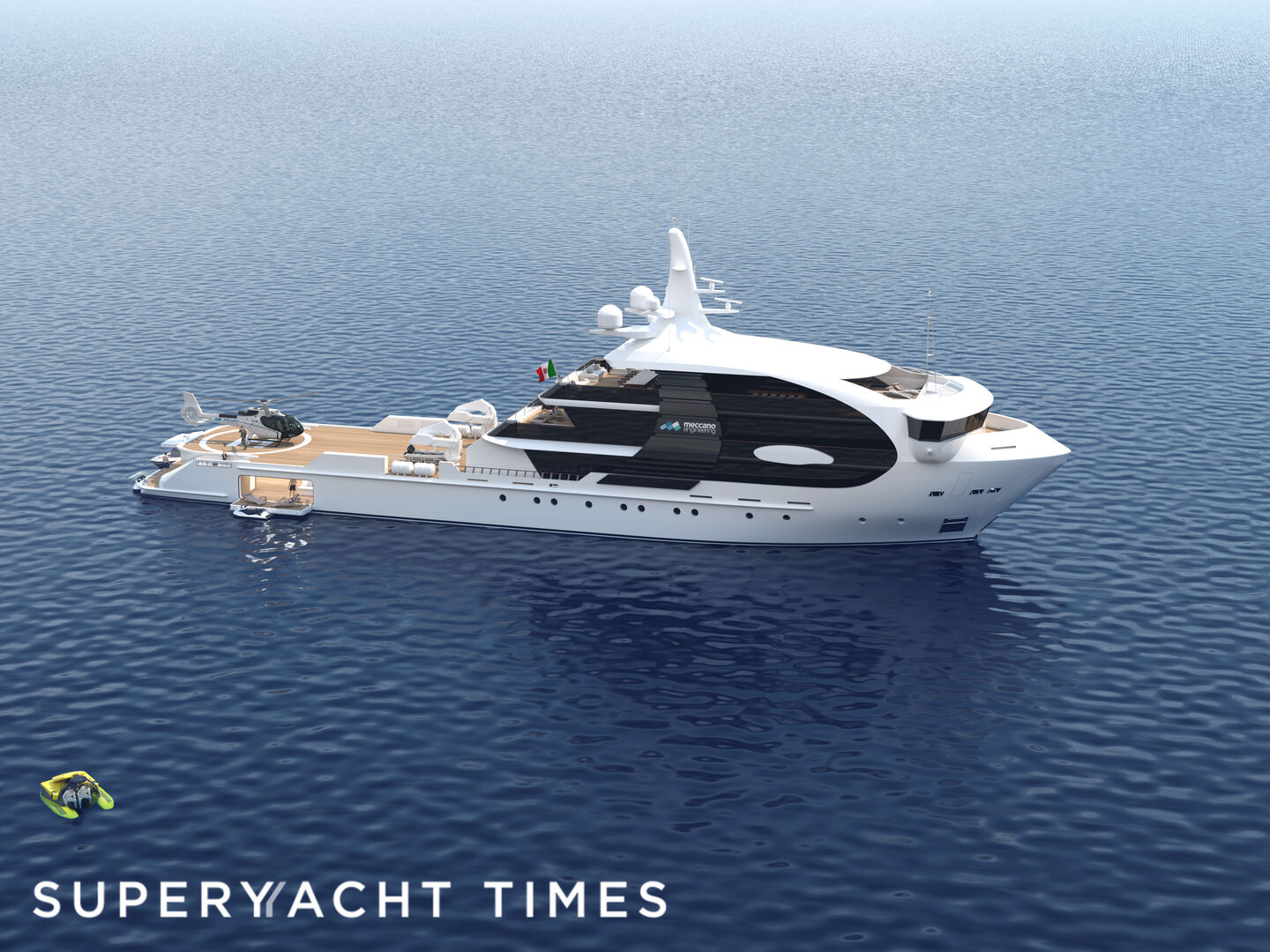 Introducing Meccano Engineering’s 65m methanol superyacht concept Orca 65