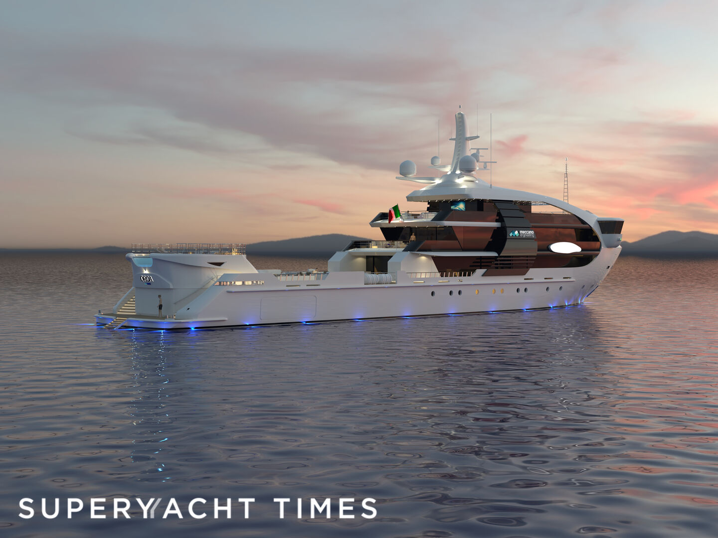 Introducing Meccano Engineering’s 65m methanol superyacht concept Orca 65