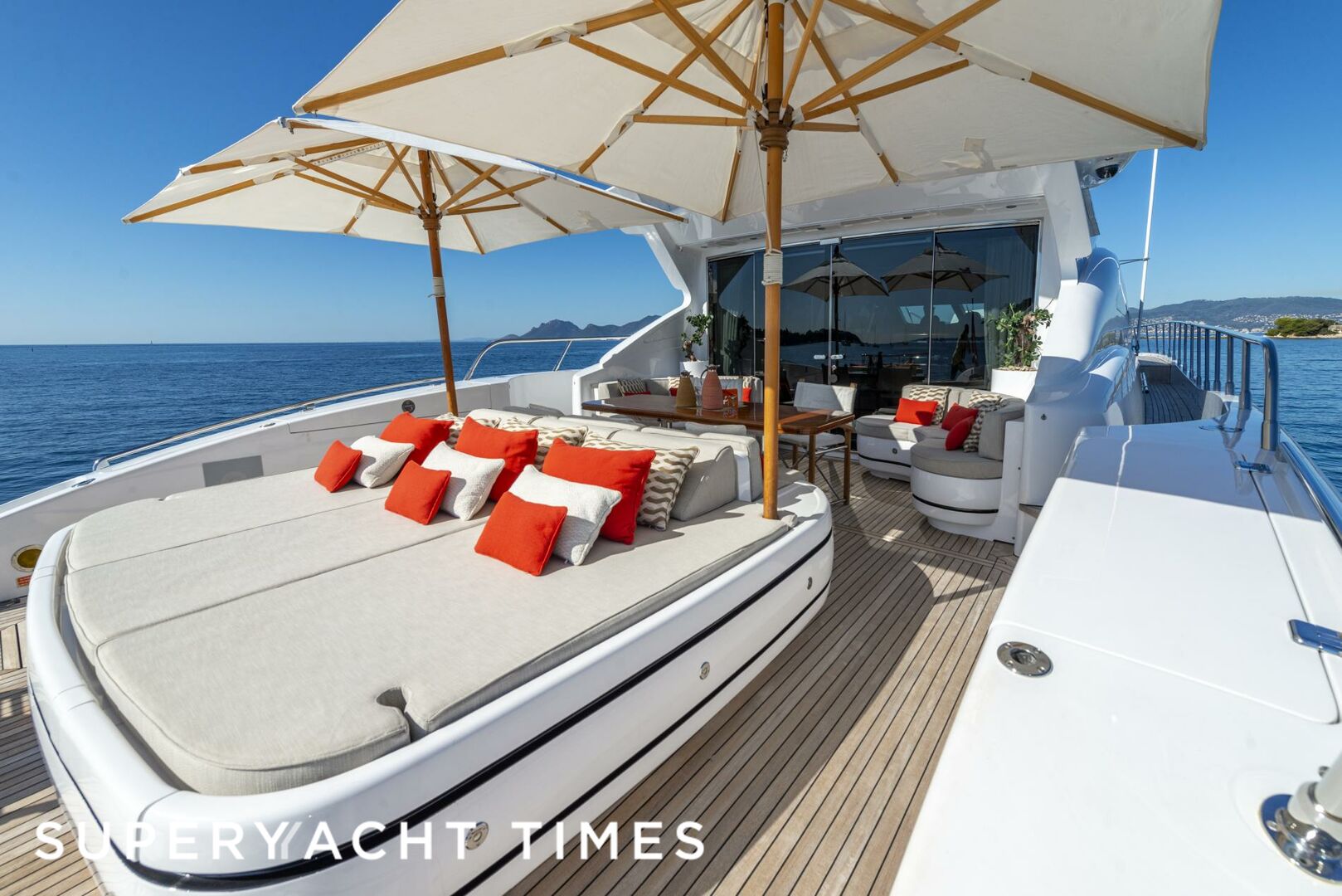 28m Overmarine motor yacht Claudia’s for sale for the first time
