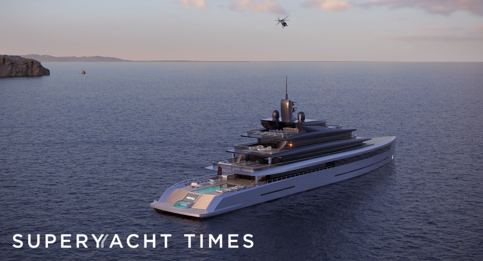 Daroca Design and Bolidt unveil 93m superyacht concept Waves