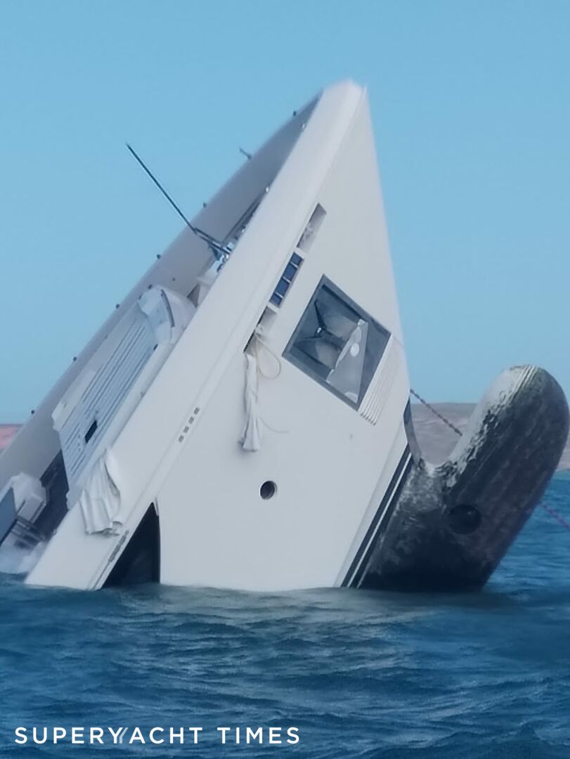 33m Custom Line yacht Ricacha’ sinks following Hurricane Norma
