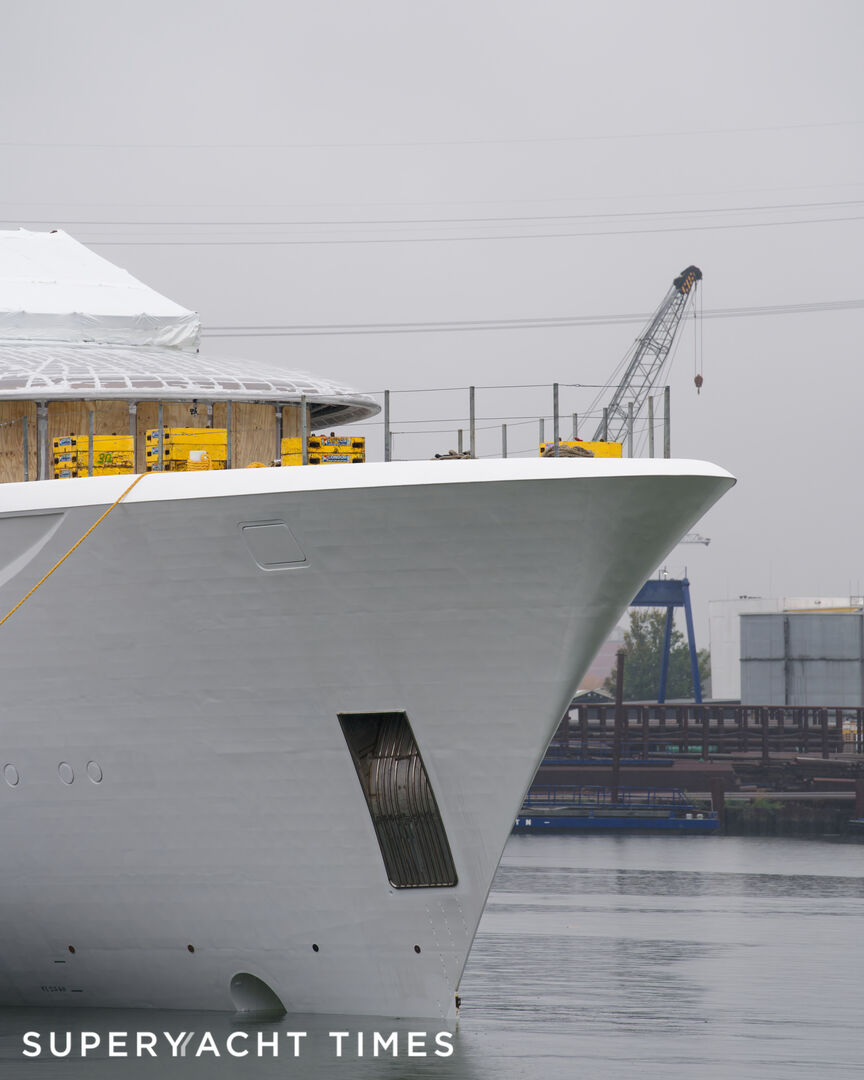 80m Feadship Project 714 hull launched in the Netherlands