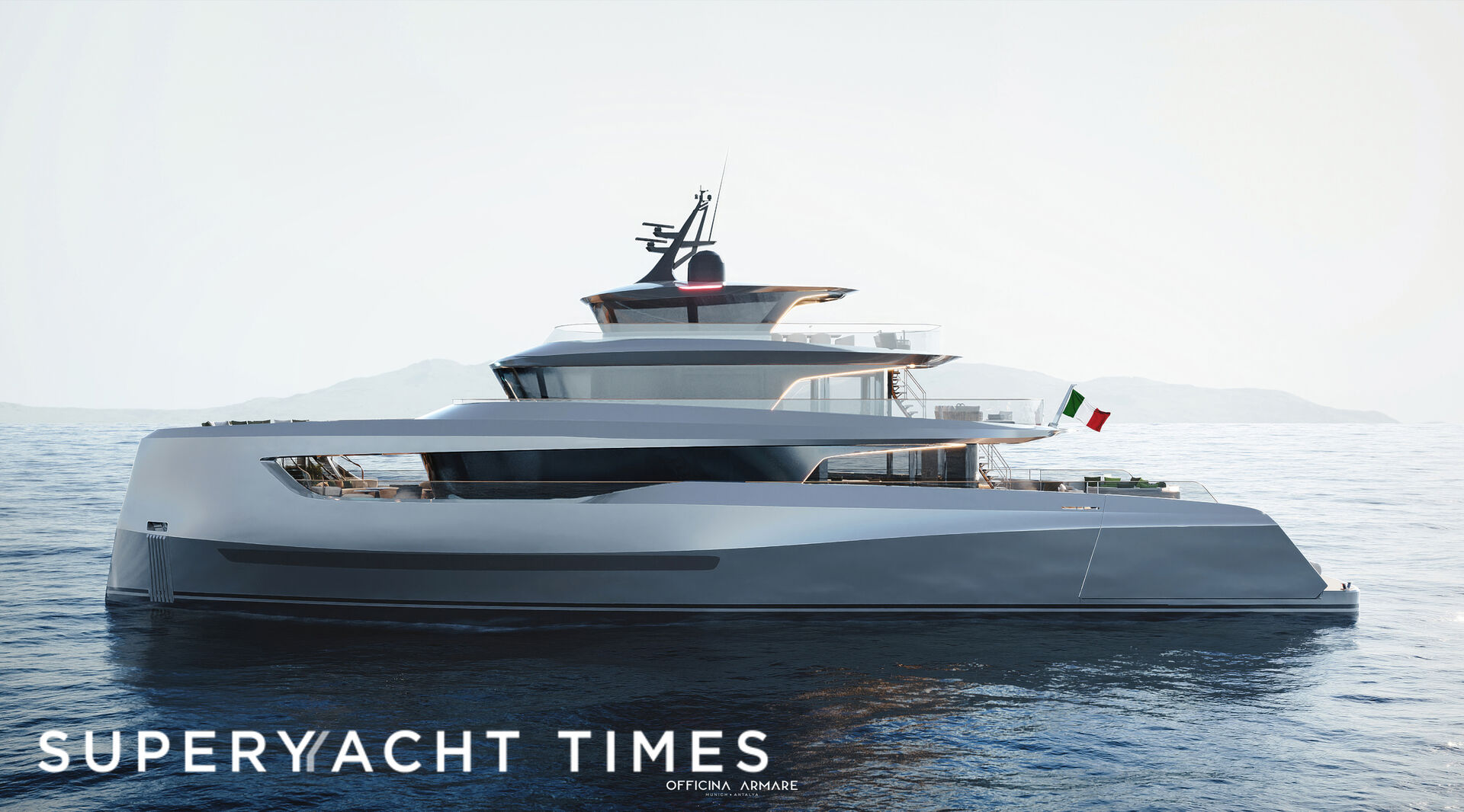 Officina Armare unveils 40m “go-anywhere” explorer yacht concept Espada
